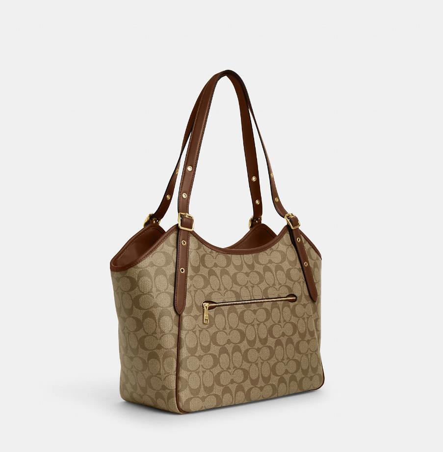 NWT Coach Meadow Shoulder Bag In Signature Canvas | eBay