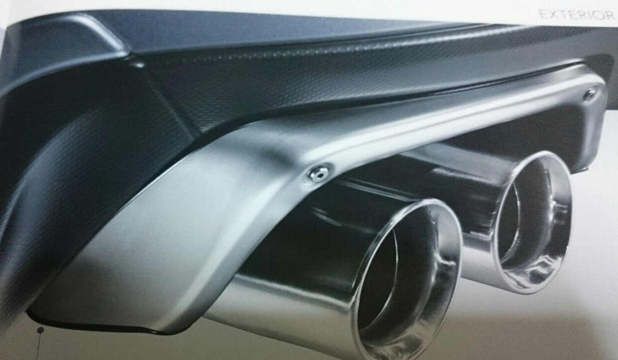JDM OEM WRX VA Exhaust Finisher Scarf Set Stainless E7717VA100 IMPREZA ...
