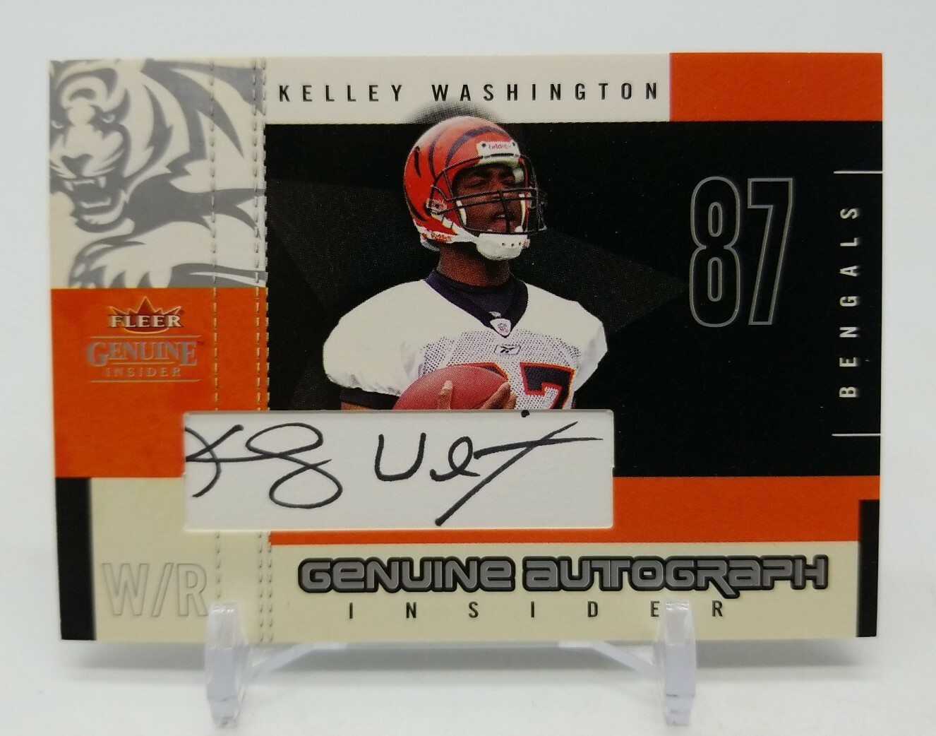 2003 Fleer Insider KELLEY WASHINGTON RC Genuine Autograph Auto Card ...