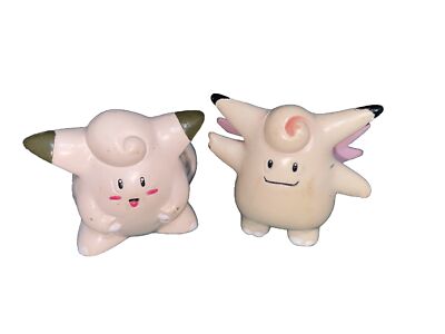 CLEFAIRY & CLEFABLE Pokemon TOMY CGTSJ Vintage Figures | eBay