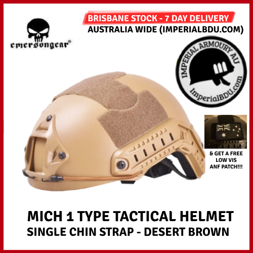 Emerson Tactical Fast Helmet Bump MICH Ballistic MH Type NVG + Side ...