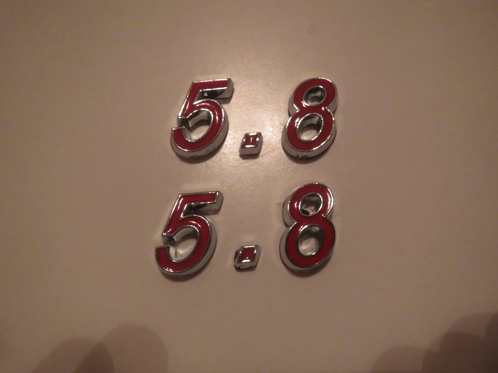FORD 5.8 351W 351C 351 HOOD SCOOP FENDER TRUNK ENGINE ID EMBLEMS SET ...