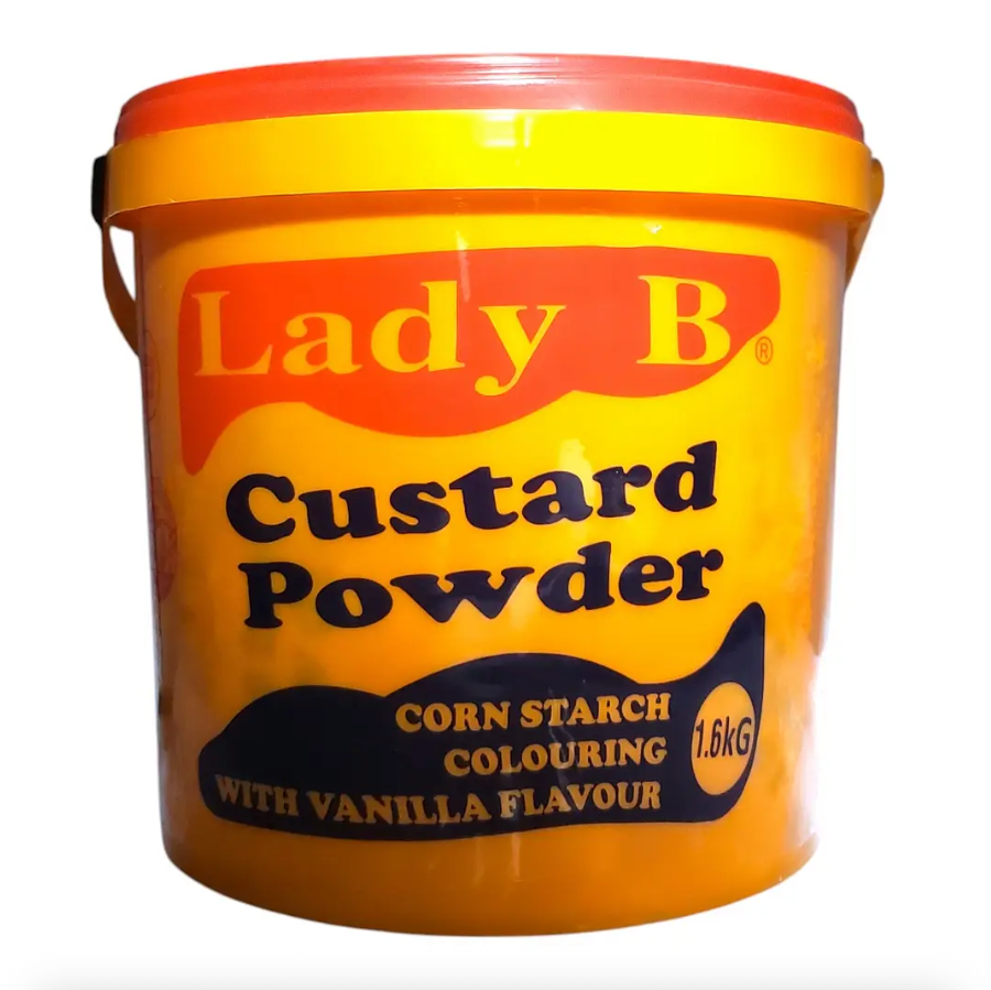Lady B Custard Powder with Vanilla Flavour 500g and 1.6kg Available in ...