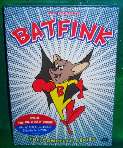 NEW RARE OOP BATFINK THE COMPLETE SERIES 100 EPISODES 4 DISC TV DVD SET ...