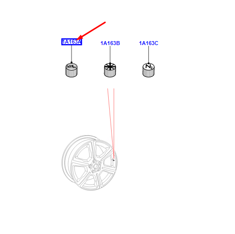 LR RANGE ROVER VELAR L560 Tire Wheel Valve Stem Caps Set VPLRW0149 NEW ...