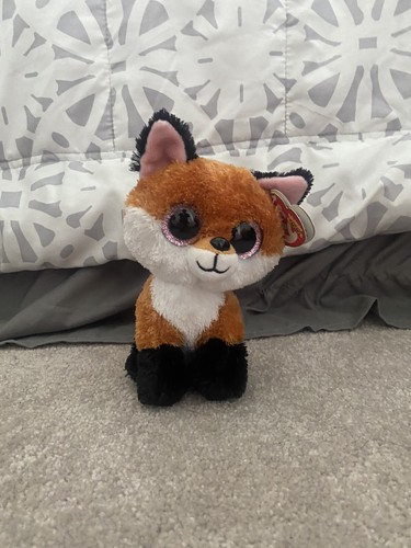 TY Beanie Boos - MEADOW the Fox (Glitter Eyes)(Medium Size - 9 inch ...