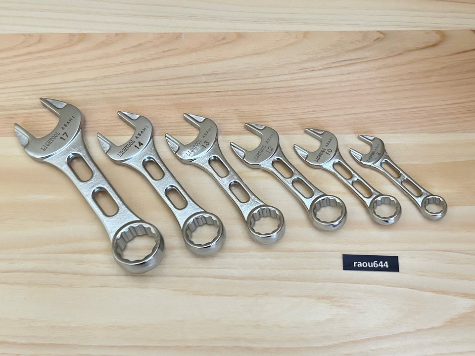 Asahi LCWUS60 Light Tool Combination Spanner Set /6-piece set/8~17mm ...