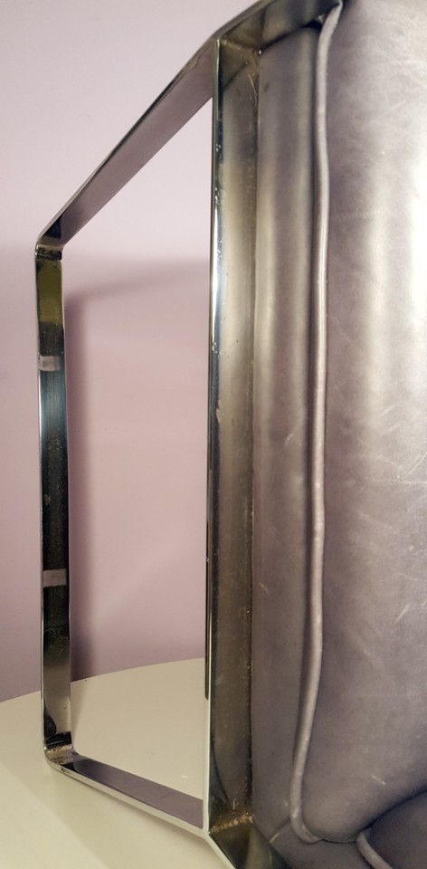 TRI-MARK TULIP POSTMODERN OFFICE CHAIR VINTAGE 1980s CHROME GRAY ...