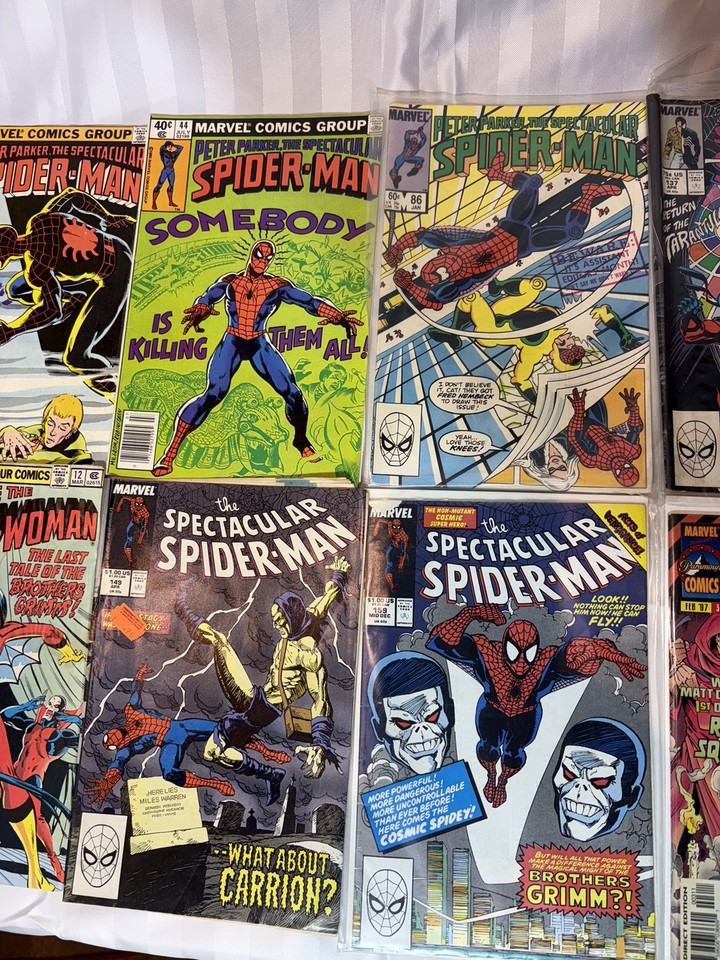 10 Old Vintage Comics Job Lot Bundle Marvel Dc Super Hero’s Hulk Spider ...