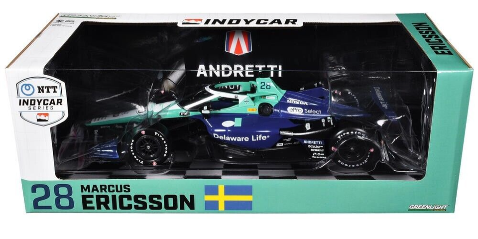 Greenlight 11244 2024 IndyCar #28 Marcus Ericsson Andretti Autosport 1/ ...