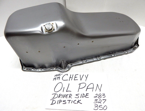 1955-79 Chevy SBC 283 327 350 Drivers Dipstick Raw Steel Unplated | eBay