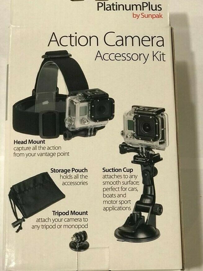 Sunpak - PlatinumPlus 3-Piece Action Camera Accessory Mount Kit | eBay