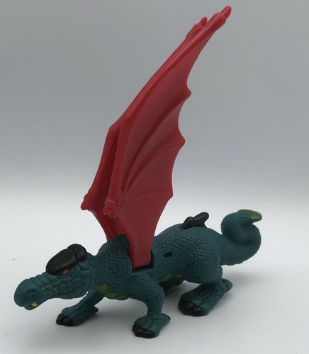 Imaginext Vintage FLYING DRAGON Blue Green & Red Wings | eBay