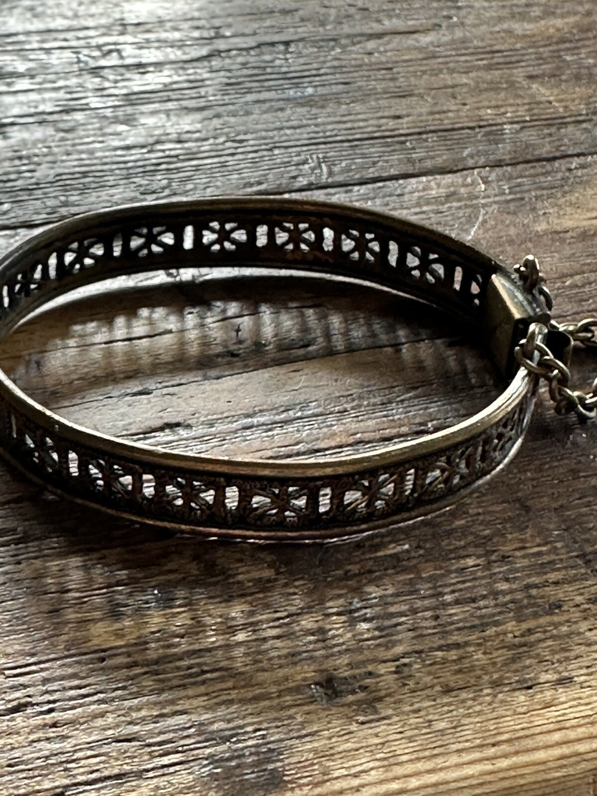 Finland Bronze Bracelet Vintage Brutalist Pentti Sa… - Gem