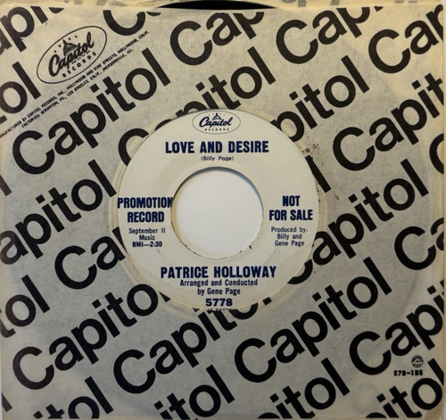 PATRICE HOLLOWAY Love And Desire 1966 NORTHERN SOUL Original CAPITOL ...