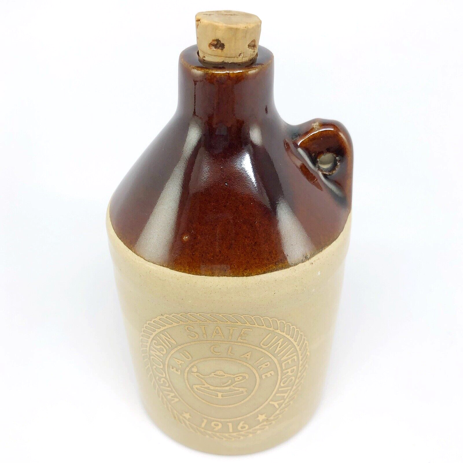 Wisconsin State University-Eau Claire Small Stoneware Jug Alma Mater ...