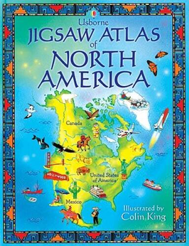 Jigsaw Atlas of North America (Luxury Jigsaw Books) - Hardcover - VERY ...