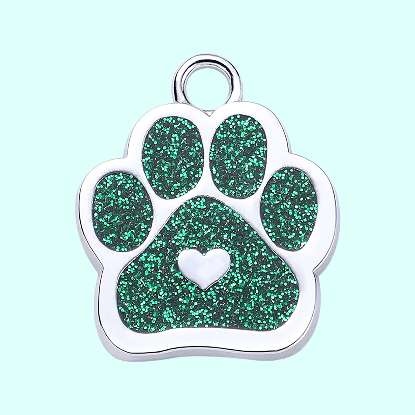 Dog Name Tag Shiny Dress Up Paw Shape Pet Dog Tag Pendant Compact | eBay