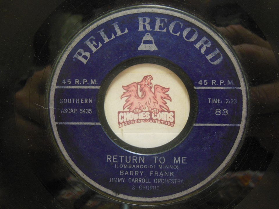 Barry Frank – Make Me A Miracle / Return To Me, 45 RPM G+ (15M) | eBay