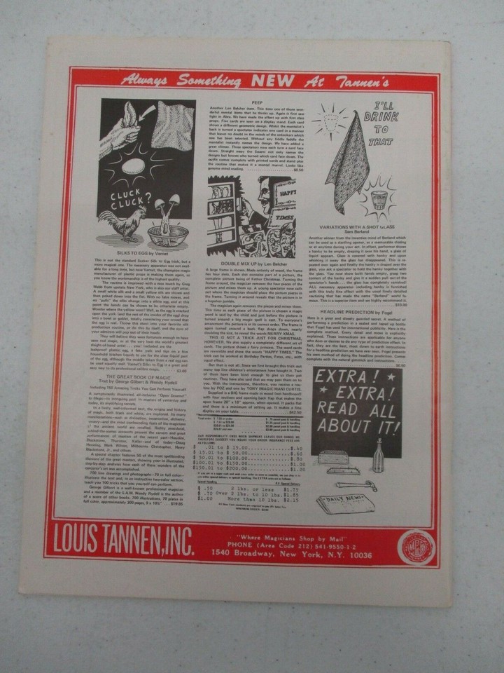 GENII THE CONJURORS MAGAZINE JUNE 1977 GENE ANDERSON MAGIC MAGICIAN ...