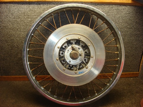 KAWASAKI Z1 FRONT WHEEL RIM HUB ROTOR SPOKE AXLE SPEEDO DRIVE COMPLETE ...