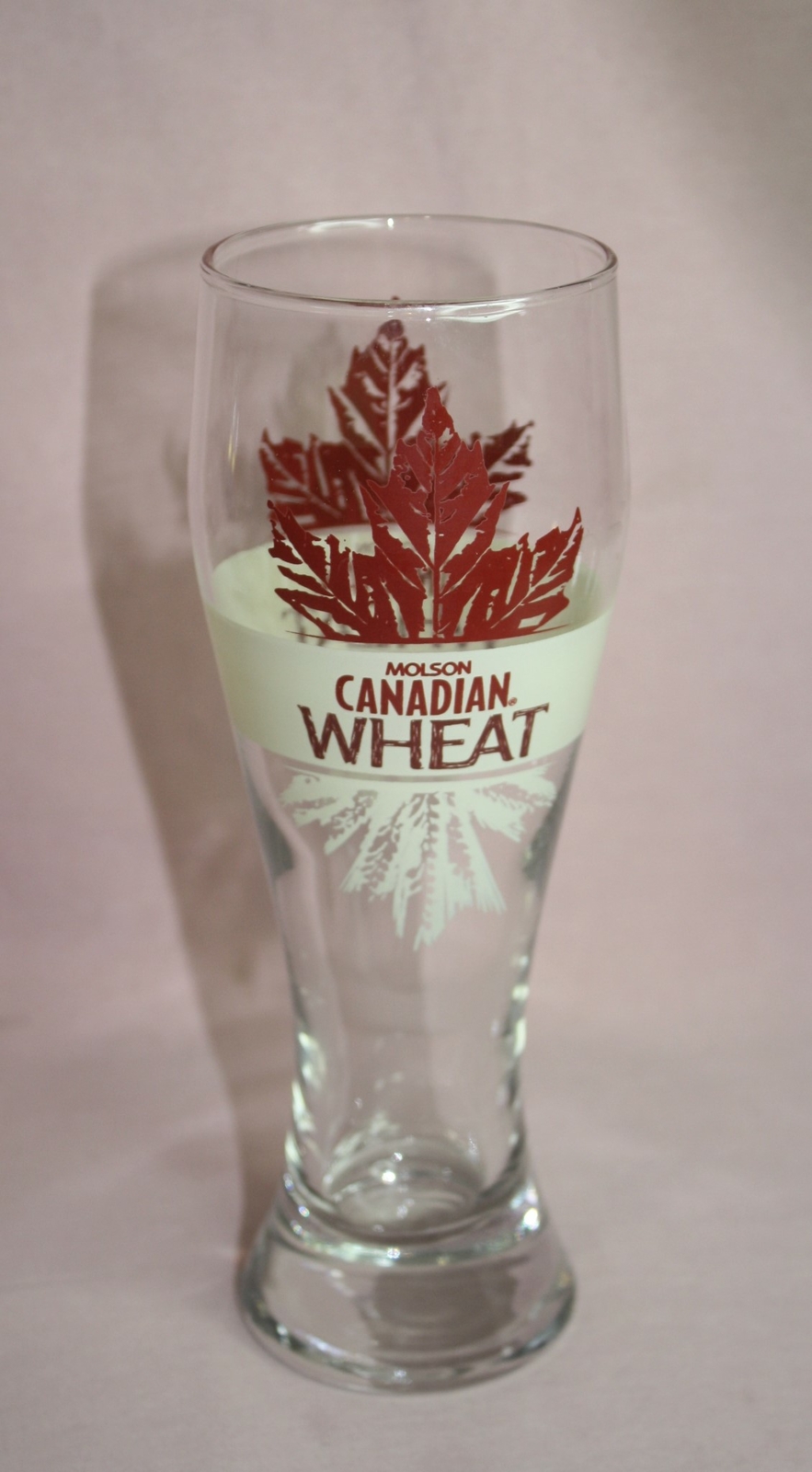 VINTAGE MOLSON CANADIAN WHEAT BEER DRINKING GLASS 12 OZ. ADVERTISING ...