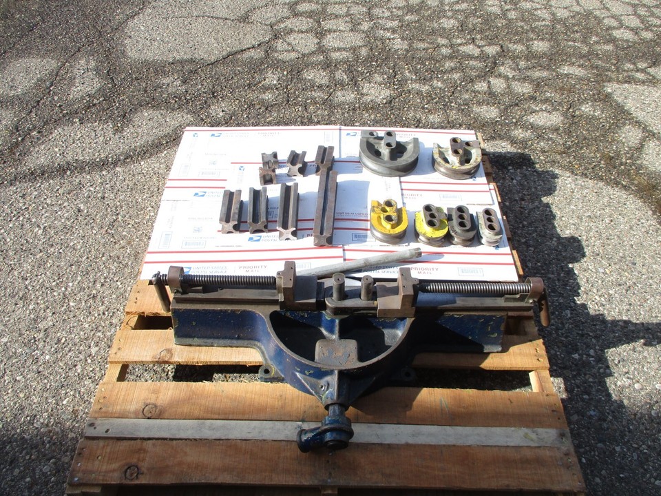 PARKER LAKELAND H 624 MANUAL TUBING BENDER W/ RADIUS BLOCKS & SLIDE ...