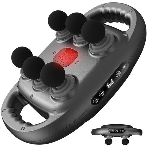6 Head Massage Gun Deep Tissue with 9 Levels 9 Modes, Muscle Electric ...
