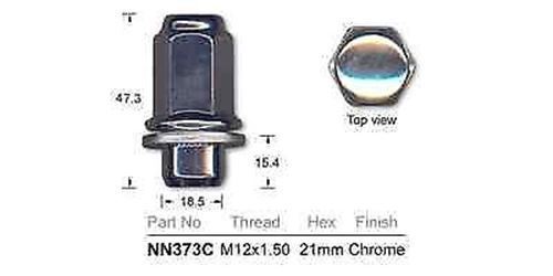 Fits Toyota Prado 24 Wheel Nuts 2002-2019 .12mm x 1.5. Part ...