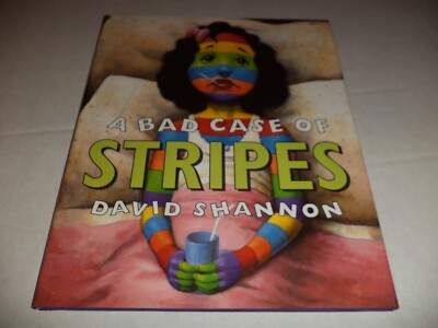 A BAD CASE OF STRIPES DAVID SHANNON SIGNED JUNIOR LIBRARY GUILD ...