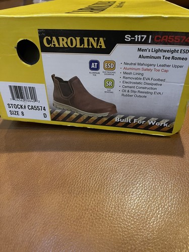 Carolina Men's Romeo Lightweight Aluminum Toe Brown Shoes CA5574 | eBay
