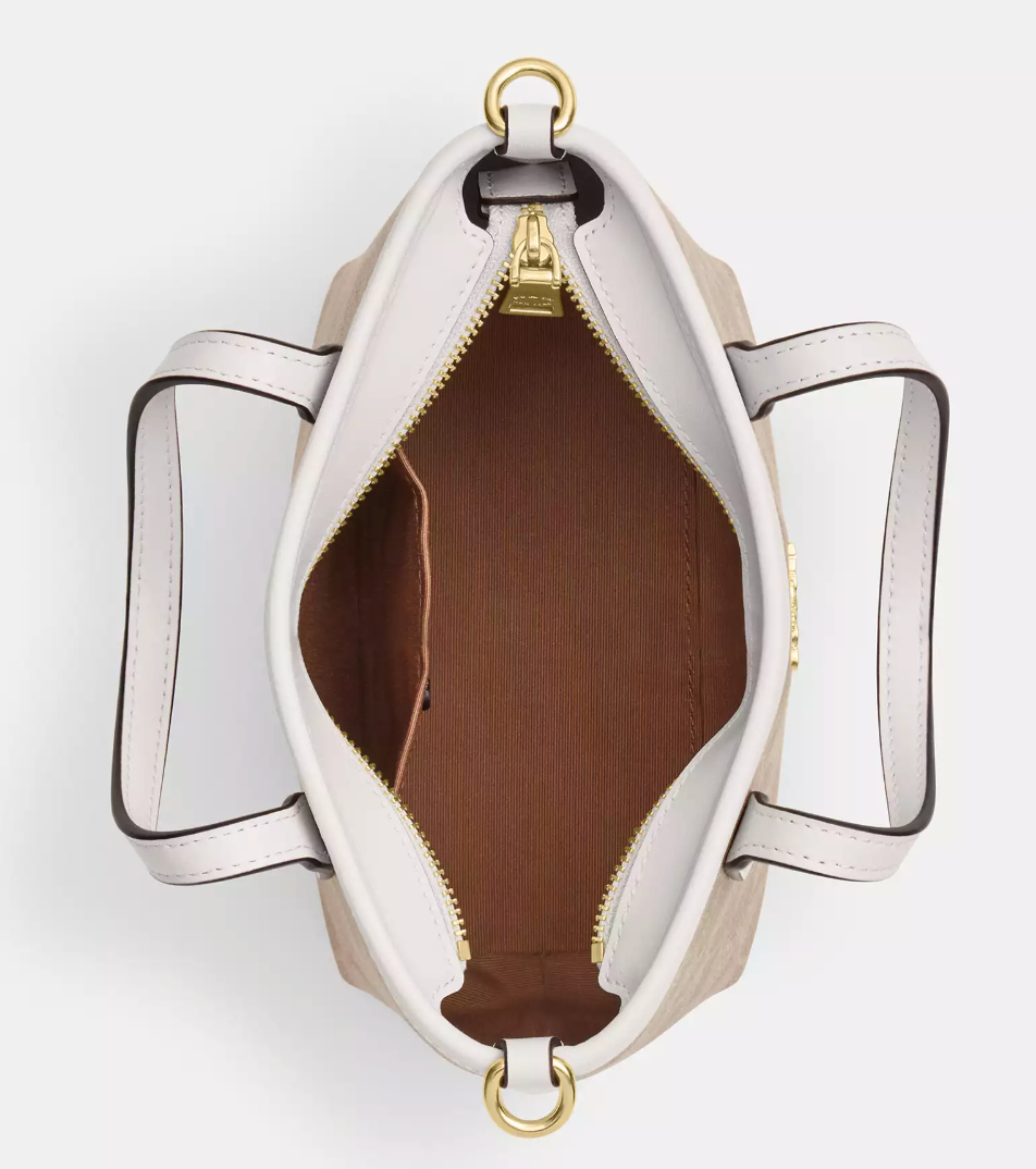 COACH City Mini Tote Bag Signature Canvas CW032 Powder Pink 2way | eBay