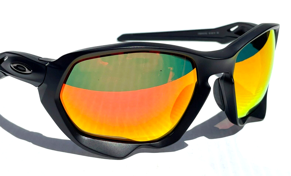 NEW Oakley PLAZMA Matte Black POLARIZED Galaxy Ruby Lens Sunglass 9019 ...