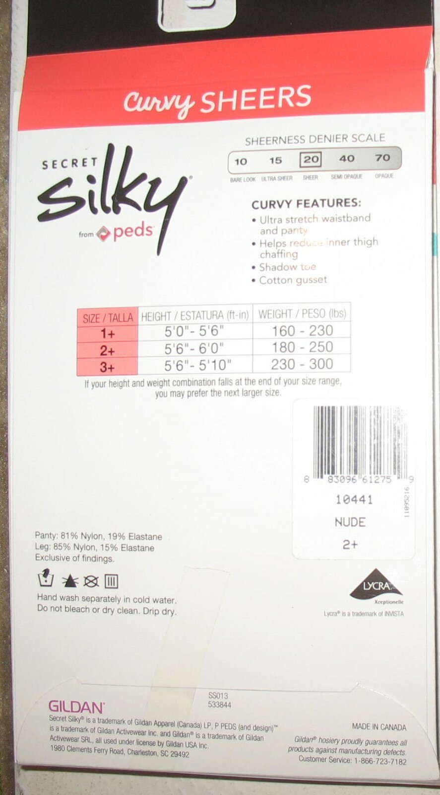Secret Silky - Curvy Sheers Shadow Toe Pantyhose Nude 1 - 3 pack ...