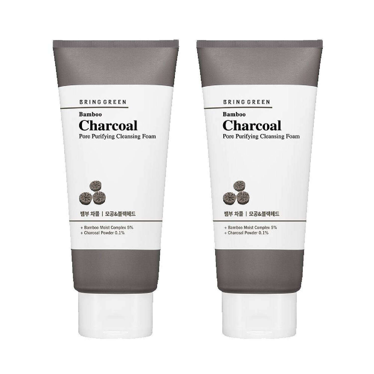 BRINGGREEN Bamboo Charcoal Pore Purifying Cleansing Foam 200ml (6.76oz ...