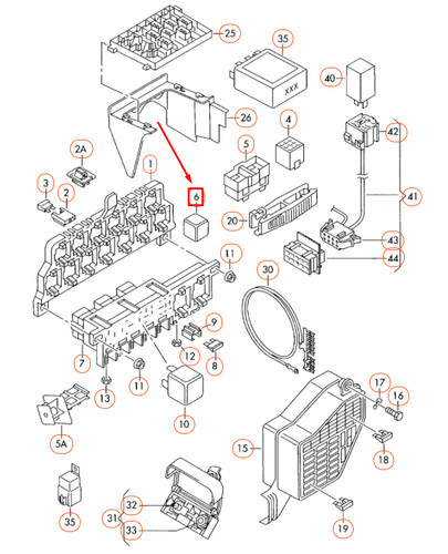 NEW VOLKSWAGEN BEETLE 9C STARTER INTERLOCK SWITCH RELAY 3B0911251 ...