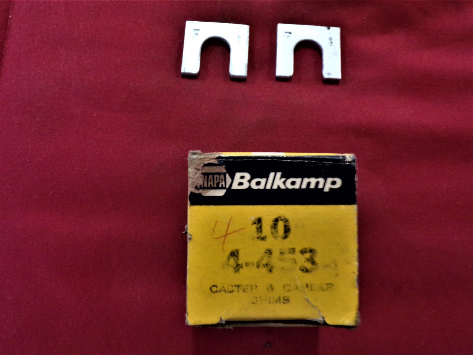 NOS NAPA, BALKAMP (4) CASTER & CAMBER SHIMS, PART NUMBER 4-453, F-1/8th ...
