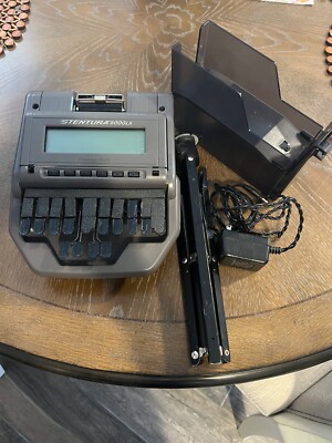 Stenograph Stentura 8000 Electric Court Reporting Machine Steno Bundle ...