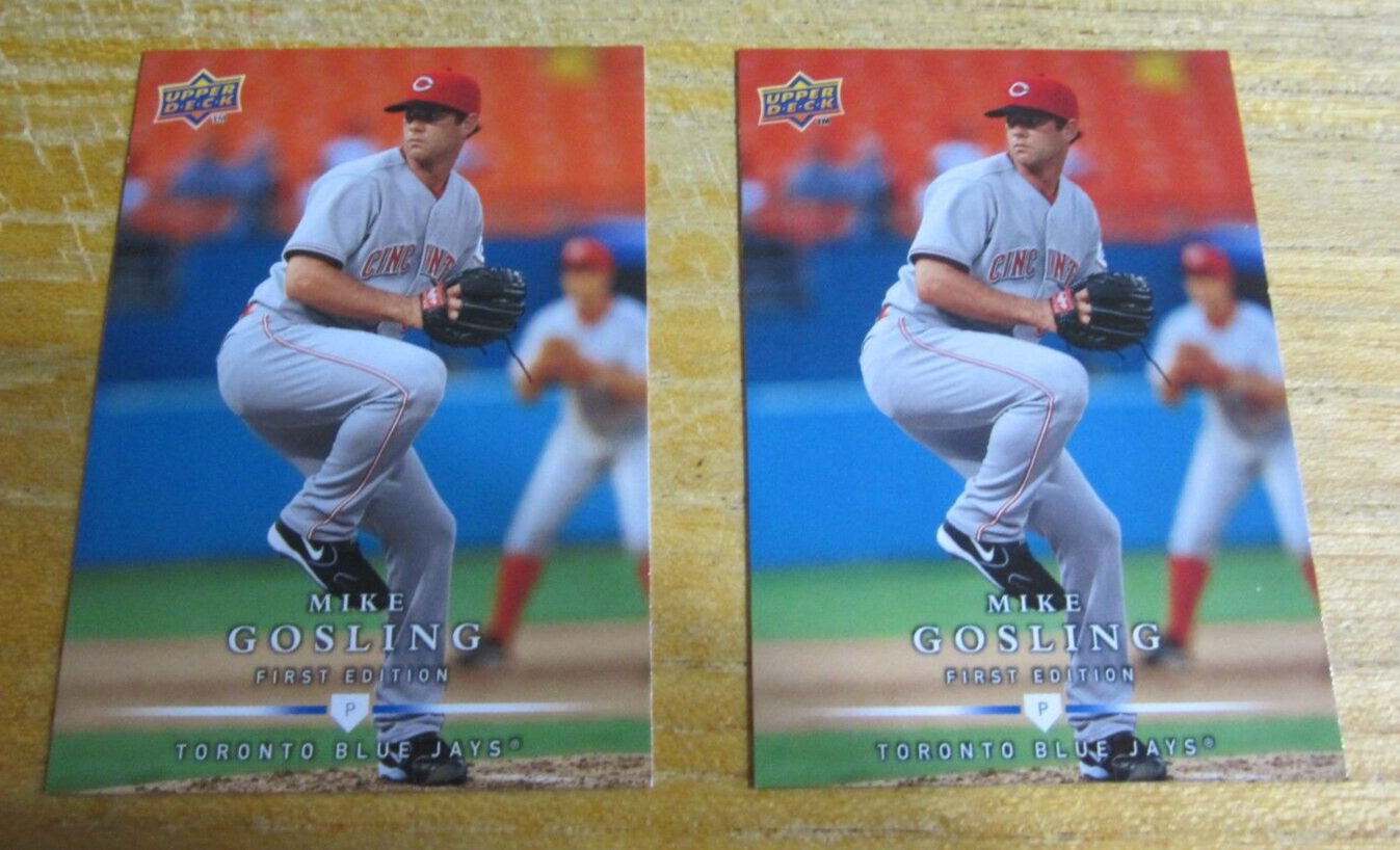 Mike Gosling Lot of 2 DIFFERENT 2008 Upper Deck First Edition #195 ...