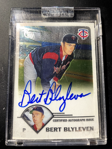 2003 BERT BLYLEVEN SIGNATURE EDITION AUTOGRAPH TA-BB TWINS HALL OF FAME ...
