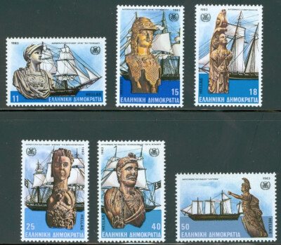 Greece 1983 Scott #1446-1451 MNH Ship Figureheads | eBay