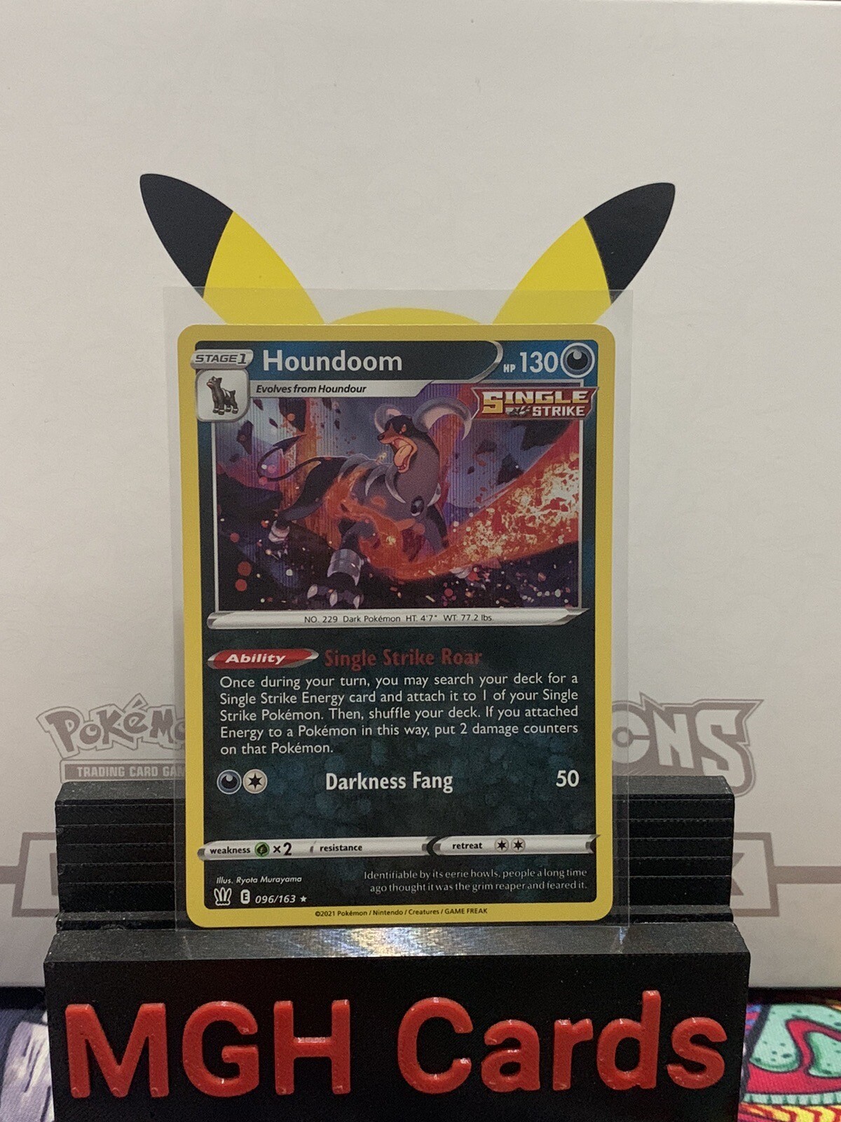 Houndoom 096/163 Holo Rare NM Battle Styles Pokemon TCG NM/M FREE ...