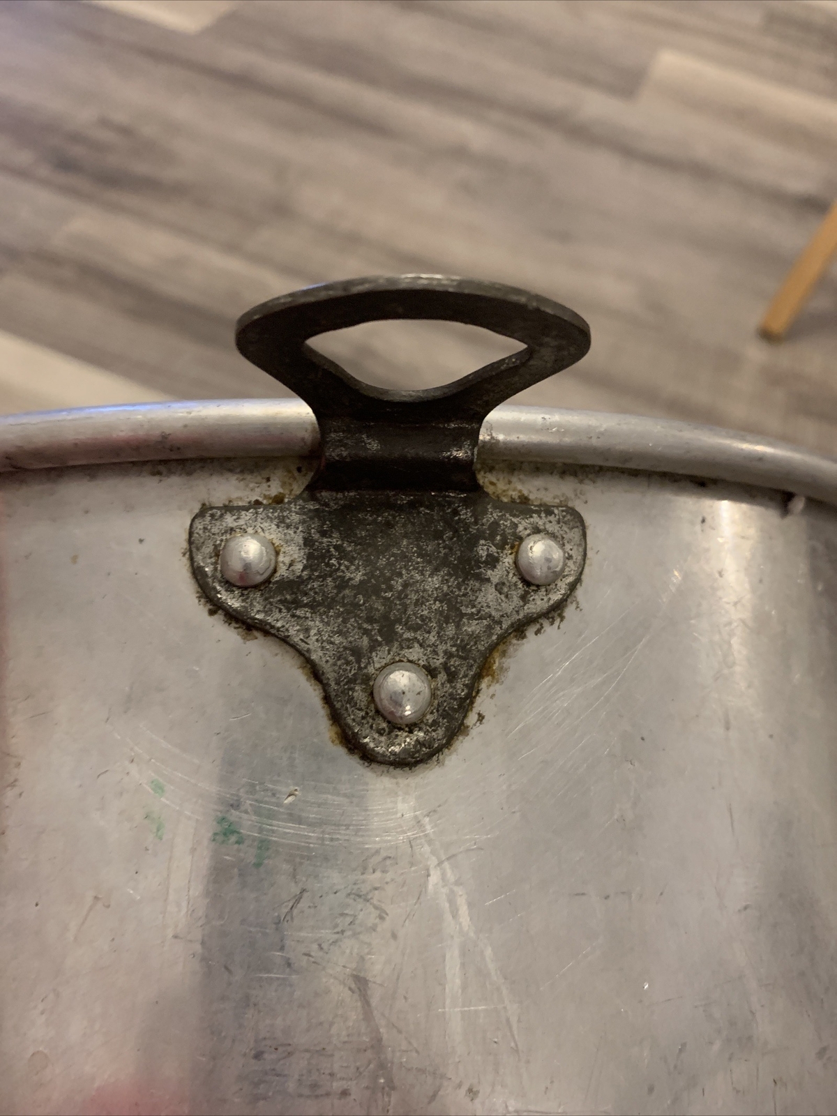 Vintage Viko Large Aluminum Soup/Stew Kettle Wood Handle Made In The ...