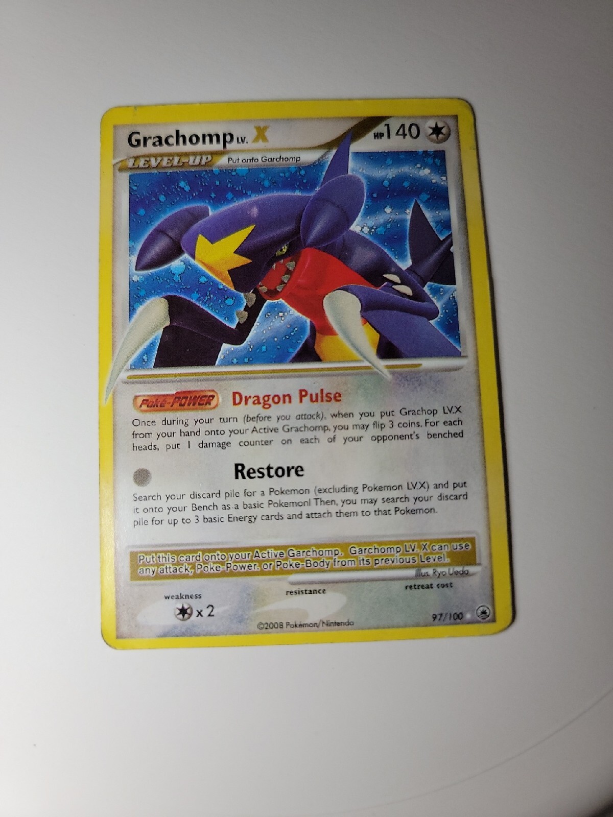Pokémon TCG Garchomp LV.X Majestic Dawn 97/100 Holo Rare Holo LV.X for ...