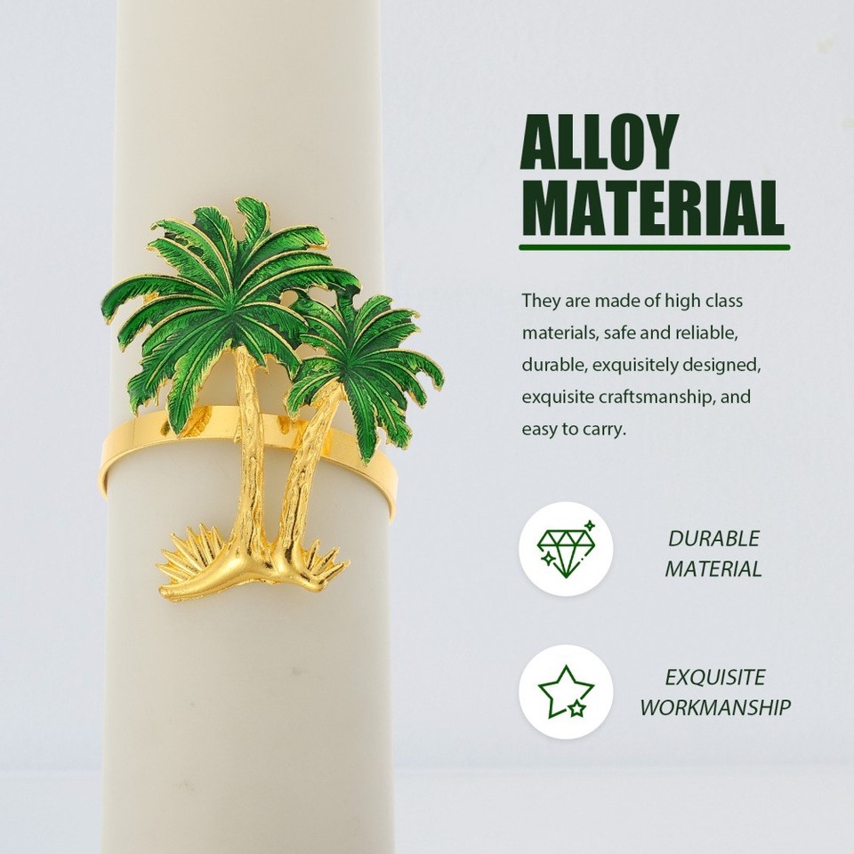 4pcs Banquet Napkin Delicate Napkin Buckles Hawaiian Party Buckles ...