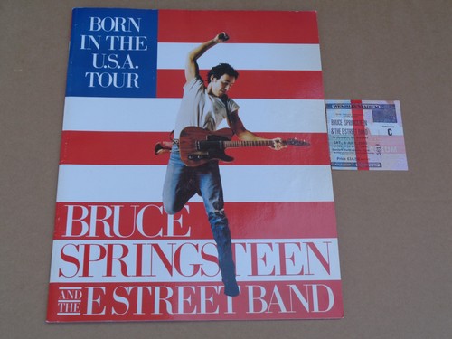 Bruce Springsteen - Born In The U.S.A. Tour 1985 UK Programme + Ticket ...
