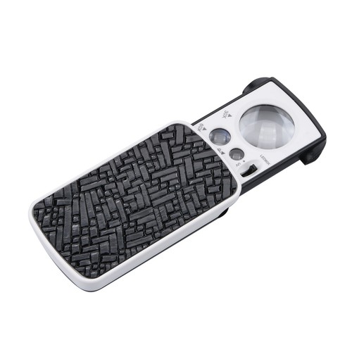 30X 60X 90X Pocket LED Light Slide-out Jewelry Magnifying Glass ...