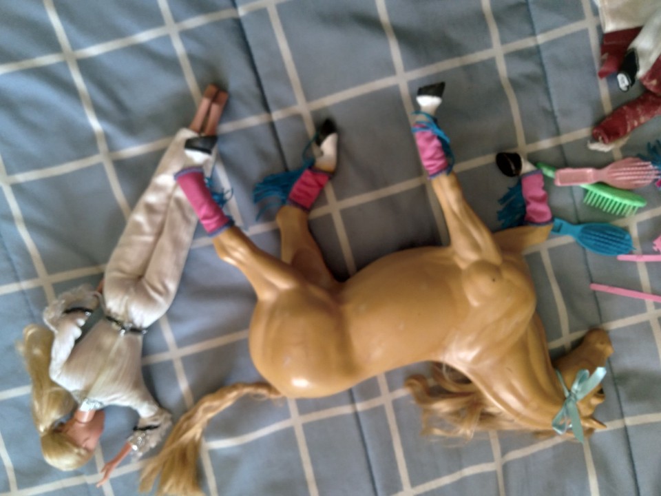 Mattel Vintage 1980 Superstar Western Barbie Doll & Dallas Horse 19 ...