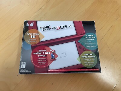 New Nintendo 3DS XL Red Gaming System CIB Complete | eBay
