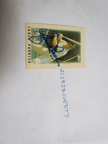 1986 Topps Lance Parrish signed Baseball Trading Card | eBay
